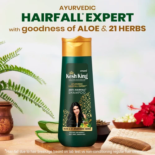 Buy Emami Kesh King Anti-Hairfall Shampoo Aloe &21 Ayurvedic Herbs 200ml in Nepal | Buy Health ...