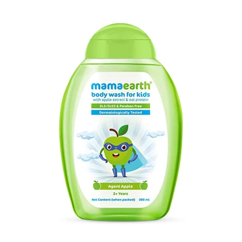Buy Mamaearth Agent Apple Body Wash for Kids with Apple Oat Protein ...